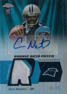 The Cam Newton Visual Guide to 2011 Topps Chrome Football