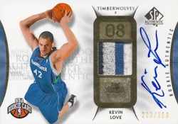 Full Kevin Love Rookie Cards Checklist, Top List and Buying Guide
