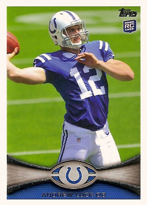 2012 Topps Football Andrew Luck Variation Shows Rookie's Lucky Charms