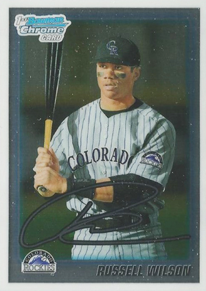 Russell Wilson Baseball Cards Predate His Football Rookie Cards