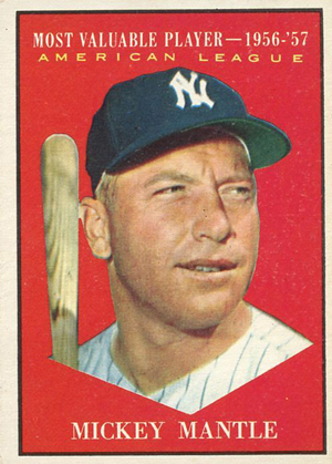 Mickey Mantle Topps Cards Visual Guide: 1952 to 1969, Checklist, Info