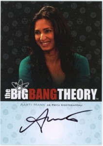 2013 Cryptozoic Big Bang Theory Seasons 3 and 4 Autographs Guide