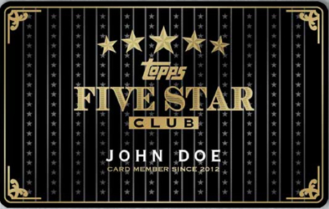 Topps Five Star Club Application and Details