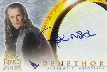 Comprehensive Topps Lord of the Rings Trading Card Autographs Guide