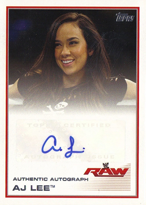 2013 Topps WWE Autographs Checklist and Visual Guide