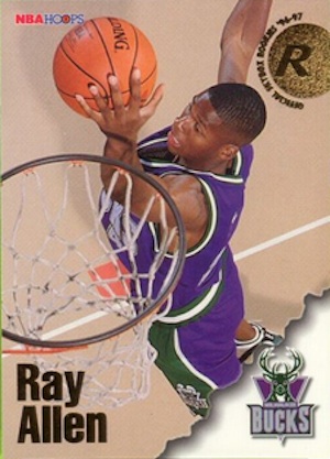 Ray Allen Rookie Cards Checklist, Best RC List, Memorabilia Guide