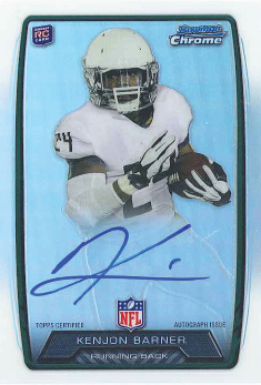 2013 Bowman Football Rookie Chrome Refractor Autographs Visual Guide