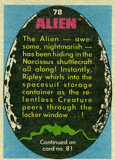 1979 Topps Alien Trading Cards Checklist, Set Info, Buying Guide, More