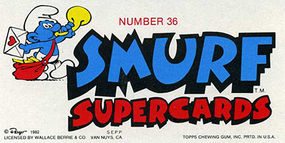 1982 Topps Smurf Supercards Trading Cards Checklist, Set Info, More