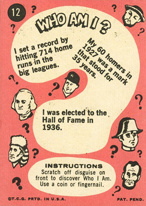 1967 Topps Who Am I? Trading Cards Checklist, Set Info, Shopping Guide