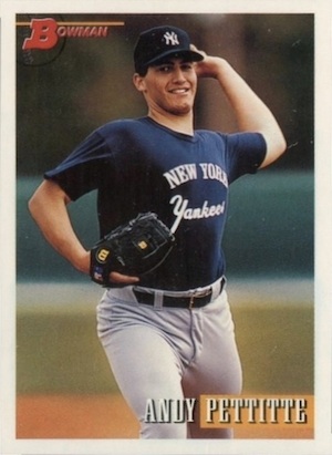 Andy Pettitte Cards, Rookie Card Checklist and Memorabilia Guide
