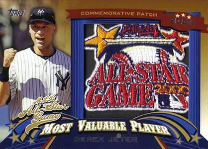 2013 Topps Update Series Retail Commemorative Patch Card Guide