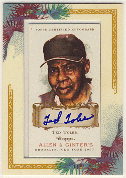 Ted Toles Jr. Cards and Memorabilia Guide