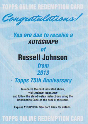 2013 Topps 75th Anniversary Autographs Guide