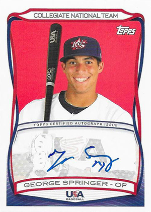 George Springer Prospect Card Top List, Gallery, Best, Buying Guide
