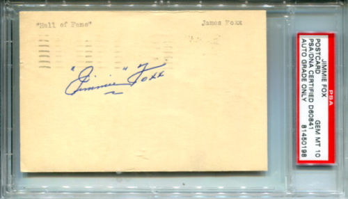 Jimmie Foxx Baseball Cards and Autographed Memorabilia Buying Guide