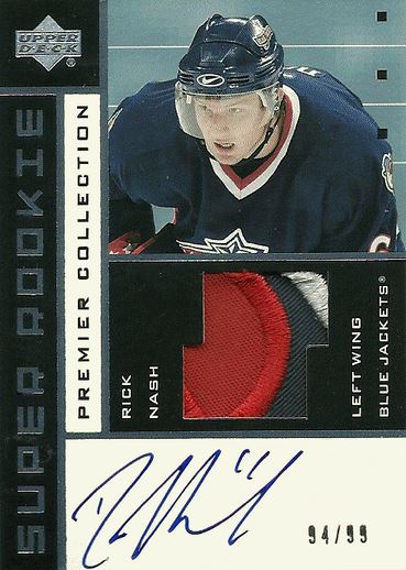 Rick Nash Cards, Rookies, Autographed Memorabilia Guide
