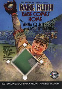 History of Baseball Movies with Baseball Cards