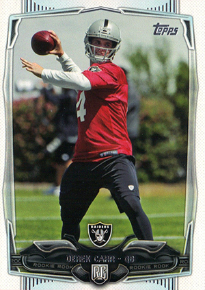Derek Carr Rookie Card Guide, Checklist, Image Gallery, Best Cards