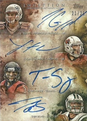 2014 Topps Inception Football Checklist, Set Info, Boxes, Reviews, More