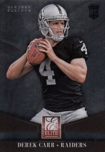 Derek Carr Rookie Card Guide, Checklist, Image Gallery, Best Cards
