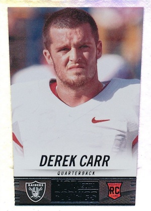 Derek Carr Rookie Card Guide, Checklist, Image Gallery, Best Cards