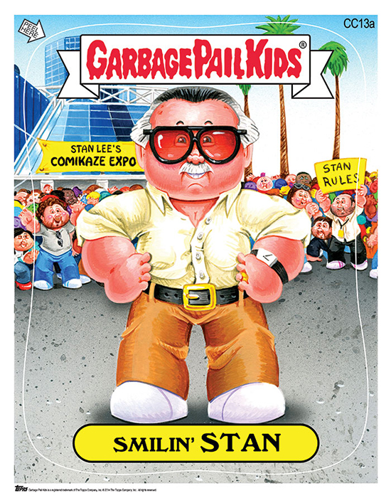 Stan Lee Garbage Pail Kids Print at 2014 Comikaze Expo
