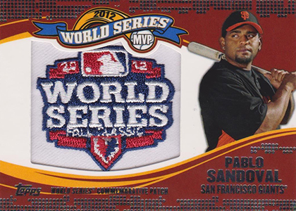 2014 Topps Update Series Baseball World Series MVP Patch Gallery