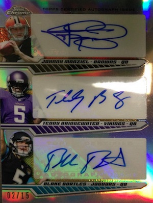 2014 Topps Chrome Football Checklist, Set Info, Boxes, More