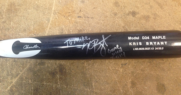 Kris Bryant Gives Twitter Fan Game-Used Bat