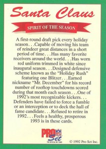 A Short History of Pro Set Santa Claus Cards