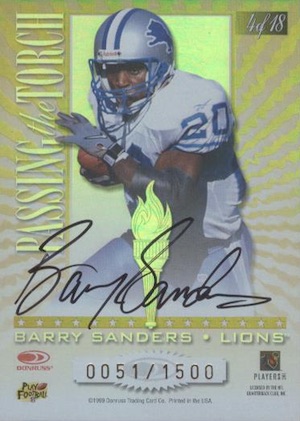Top Barry Sanders Cards, Rookie Cards, Autographs, Inserts, Valuable