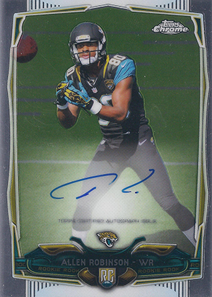 2014 Topps Chrome Football Rookie Autographs Guide