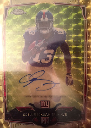 2014 Topps Chrome Superfractor Odell Beckham Jr Autograph Sells