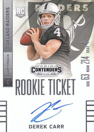 Derek Carr Rookie Card Guide, Checklist, Image Gallery, Best Cards