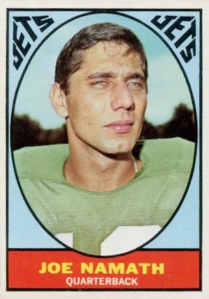 Top Joe Namath Football Cards, Vintage Cards, Rookie Cards