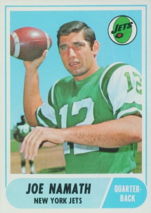 Top Joe Namath Football Cards, Vintage Cards, Rookie Cards