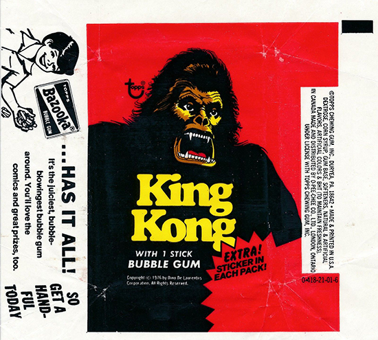 1976 Topps King Kong Trading Cards Checklist, Info, More