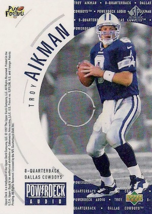 1997 SP Authentic Football Checklist, Info, Boxes, Key Cards
