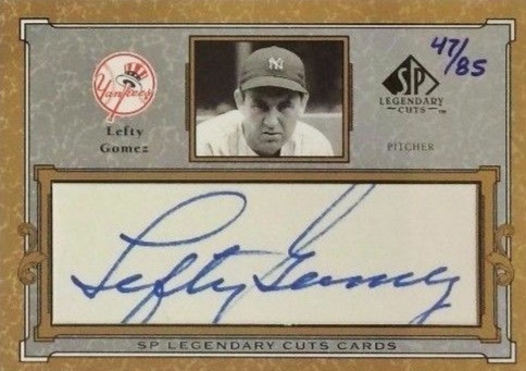 Top Lefty Gomez Baseball Cards, Rookie, Vintage, Autographs