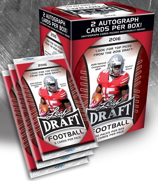 2016 Leaf Draft Football Checklist, SP Info, Boxes, Retail