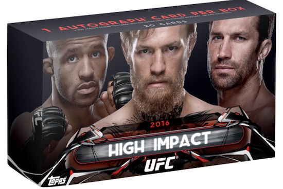 2016 Topps UFC High Impact Checklist, Info, Autographs