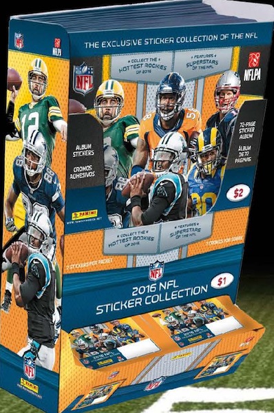 2016 Panini NFL Stickers Collection Checklist, Set Info, Boxes,