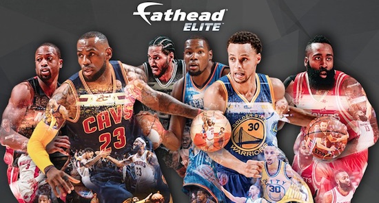 2016 Fathead Elite NBA Wall Decals Checklist, Gallery, Details