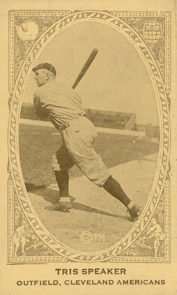 Top Tris Speaker Baseball Cards, Vintage, Rookies, Tobacco, Valuable