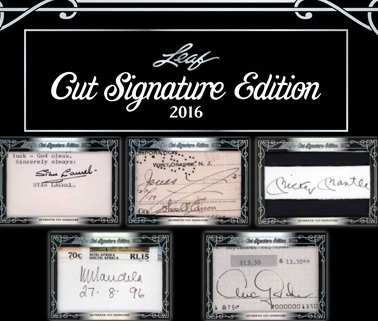 2016 Leaf Cut Signature Edition Checklist, Set Info, Boxes, Reviews