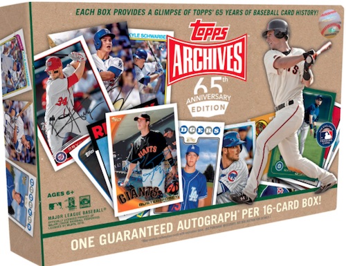 2016 Topps Archives 65th Anniversary Edition Baseball Checklist, Set Info
