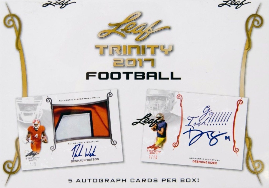 2017 Leaf Trinity Football Checklist, Set Info, Boxes, Reviews, Autographs