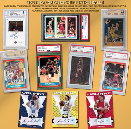 2018 Leaf Greatest Hits Basketball Checklist, Set Info, Buy Boxes, Date