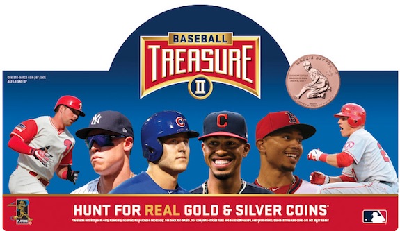 2019 Baseball Treasure II MLB Coins Checklist, Set Info, Details, Odds